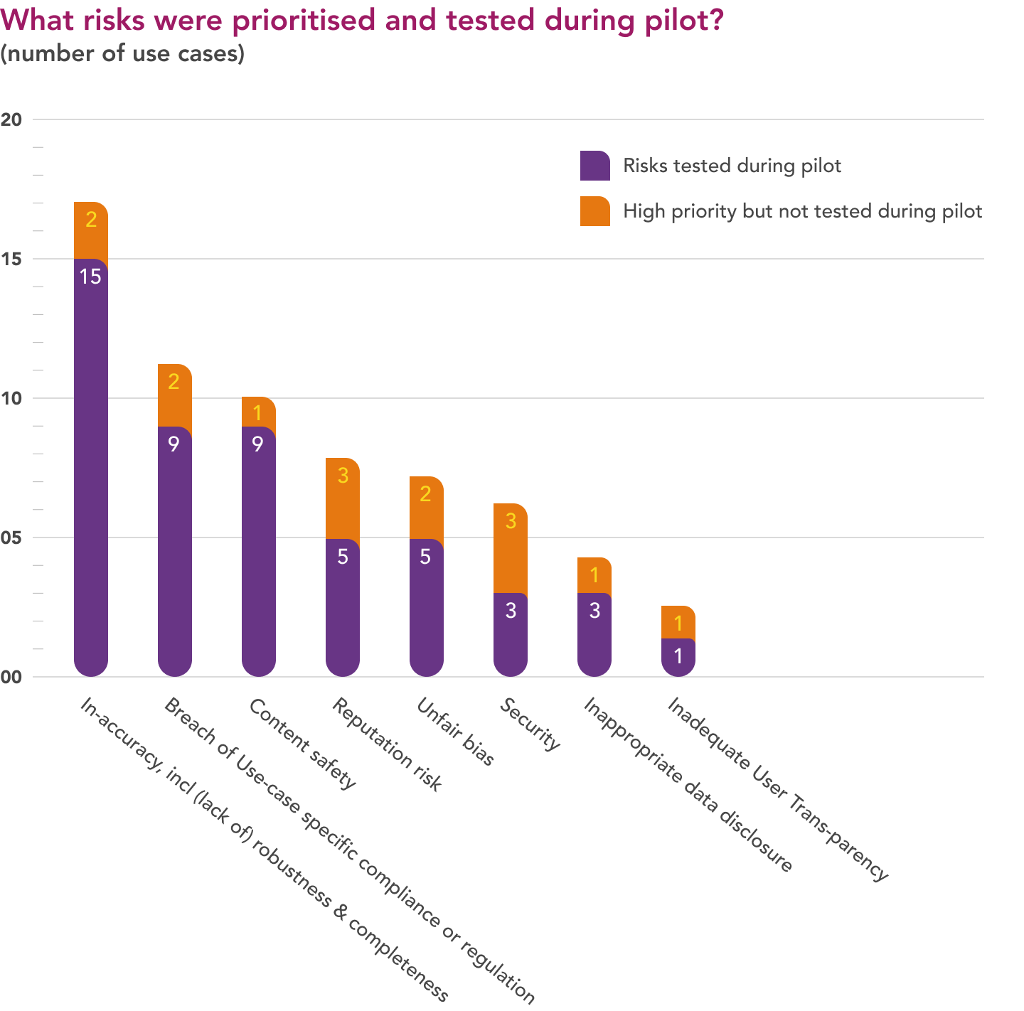 Risk Assessment and Test Design – Global AI Assurance Pilot